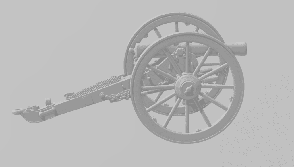 12 pounder M1857 Napoleon fully equipped