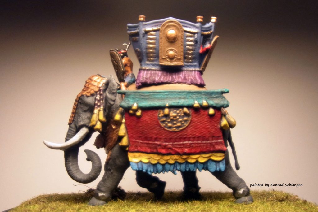 Indian War Elephant with Tower and accessories – Speira Miniatures