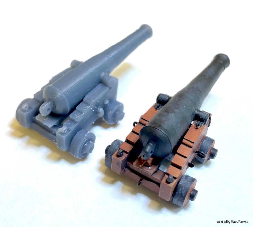 32 pounder long gun on truck carriage