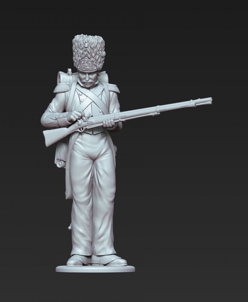 French Grenadier soldier Waterloo 1815 filling powder – Speira Miniatures
