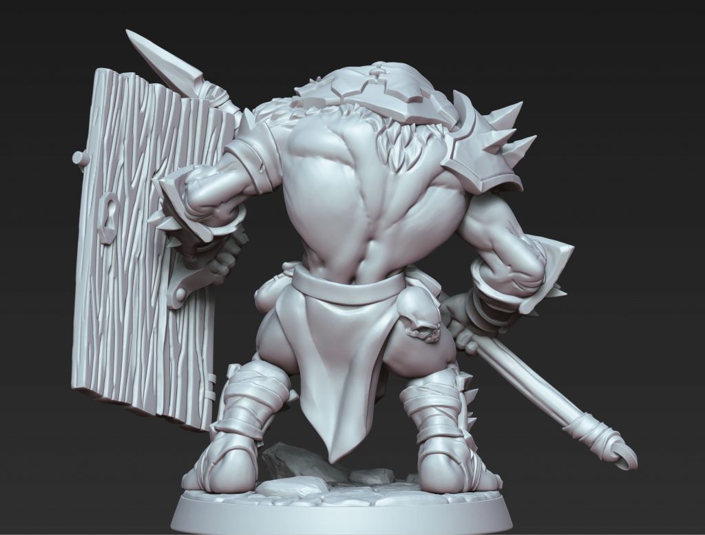 Great Goblin Thug With Spear And Shield AG • Speira Miniatures