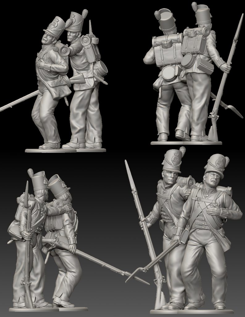 British 27th “Inniskillin” Regiment Of Foot Waterloo 1815 Soldier ...