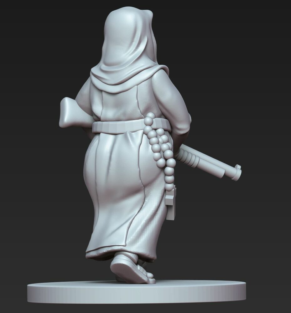 Nun with rifle CM –