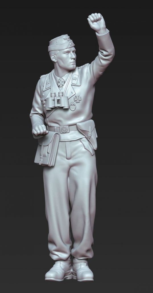 German Tank Officer For Cupola Raised Arm • Speira Miniatures