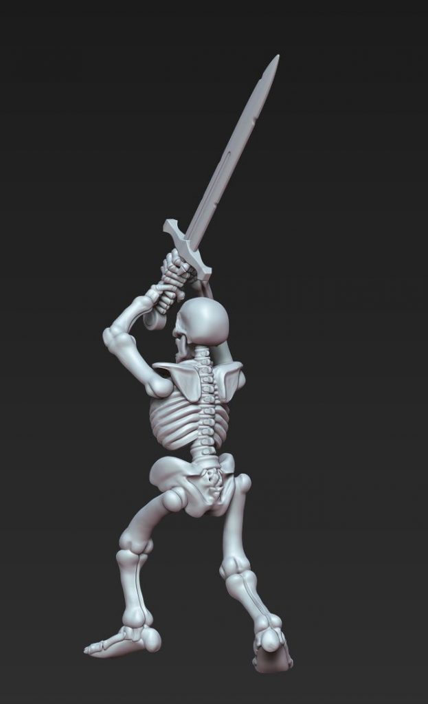 Skeleton with two hand sword RF – Speira Miniatures