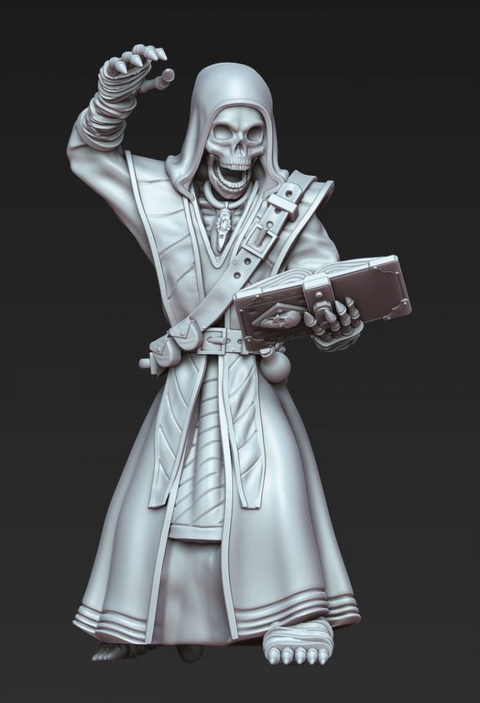 Undead acolyte reading RF – Speira Miniatures