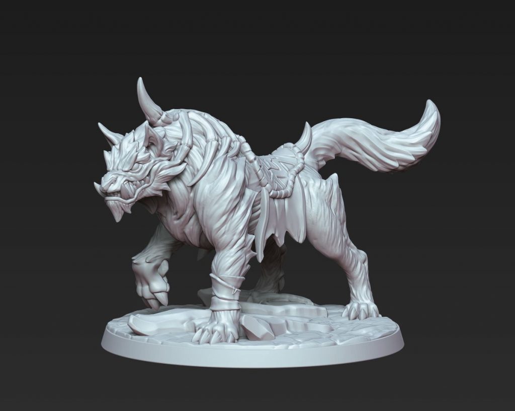 Worg With Saddle AG • Speira Miniatures