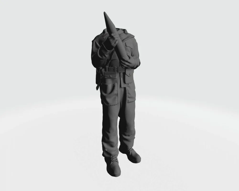 American WW2 Tank Crew With Tank Shell - AoW • Speira Miniatures