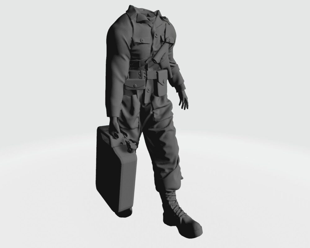 American WW2 Tank Crew Walking with canister - AoW –