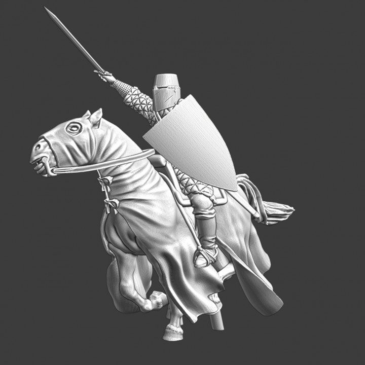 Medieval knight charging with sword - NCM – Speira Miniatures