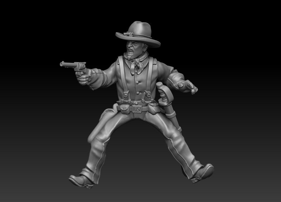 7th Cavalry Rider and Horse 07 –