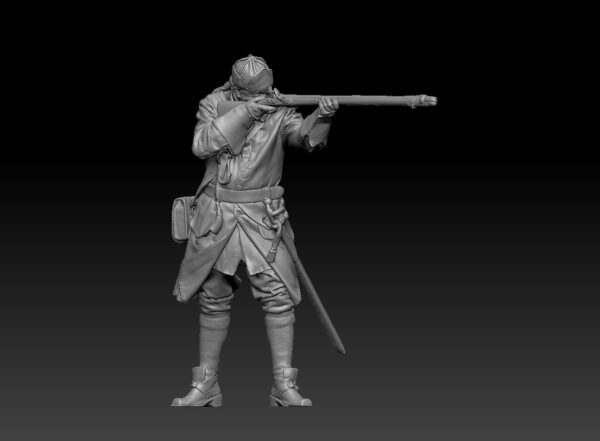 Swedish Carolean Soldier Early 1700s, Standing Shooting • Speira Miniatures
