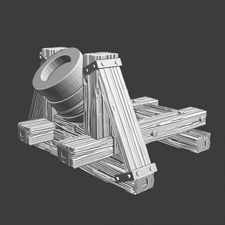Medieval Mortar - wooden frame - NCM –