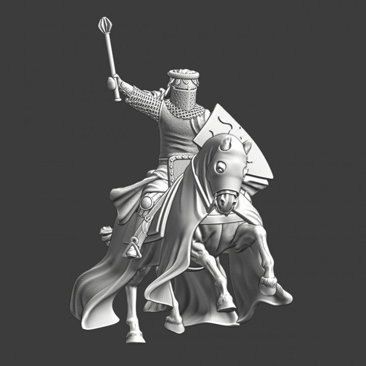 Medieval knight - charging with raised mace - NCM –
