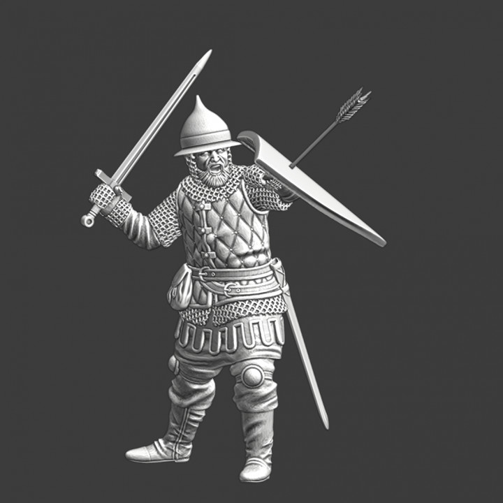 Medieval Kievan Rus warrior in battle - NCM – Speira Miniatures