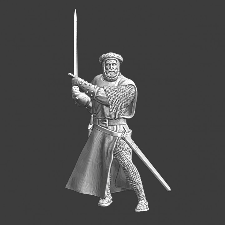 Medieval Templar - fighting with sword - NCM –