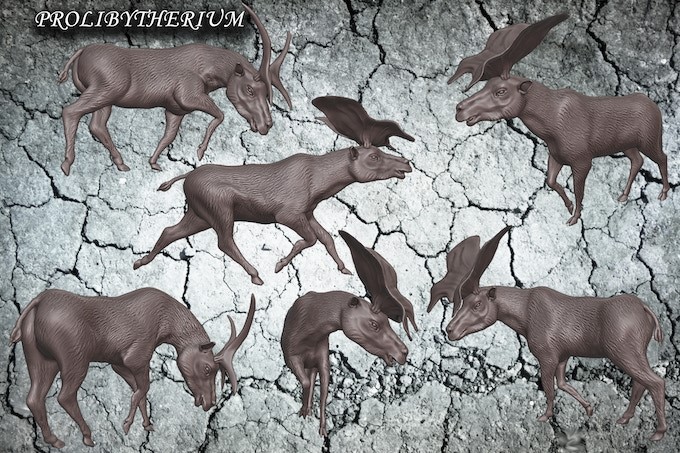 prolibytherium 6 different poses, kit