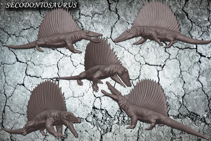secodontosaurus 5 different poses, kit – Speira Miniatures