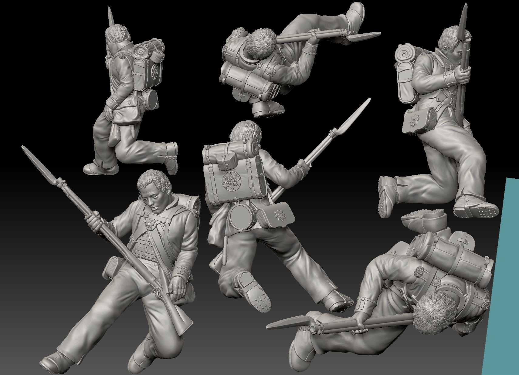 Coldstream Guards 1815 - Wounded leaning –