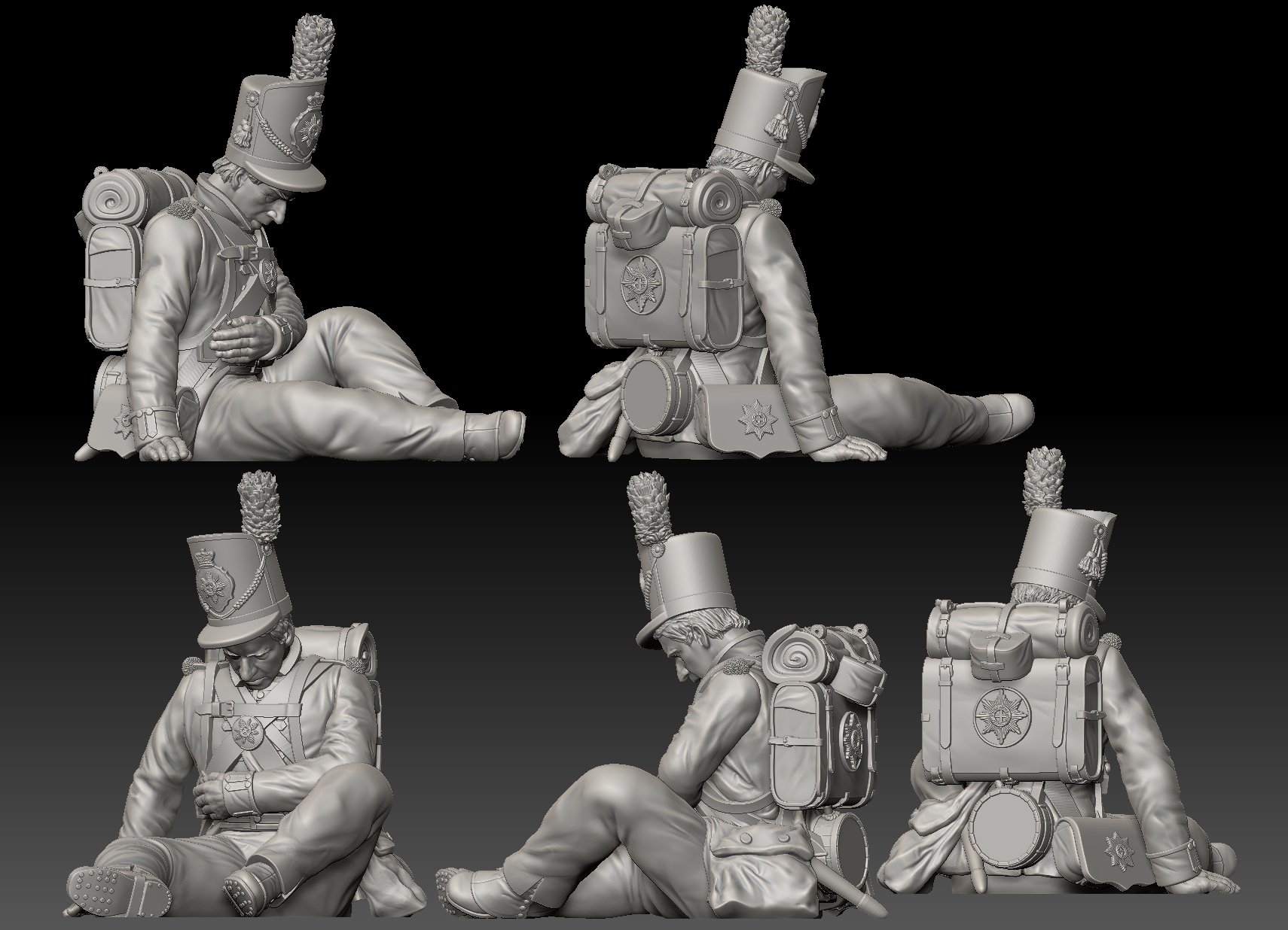 Coldstream Guards 1815 - Wounded in stomach –