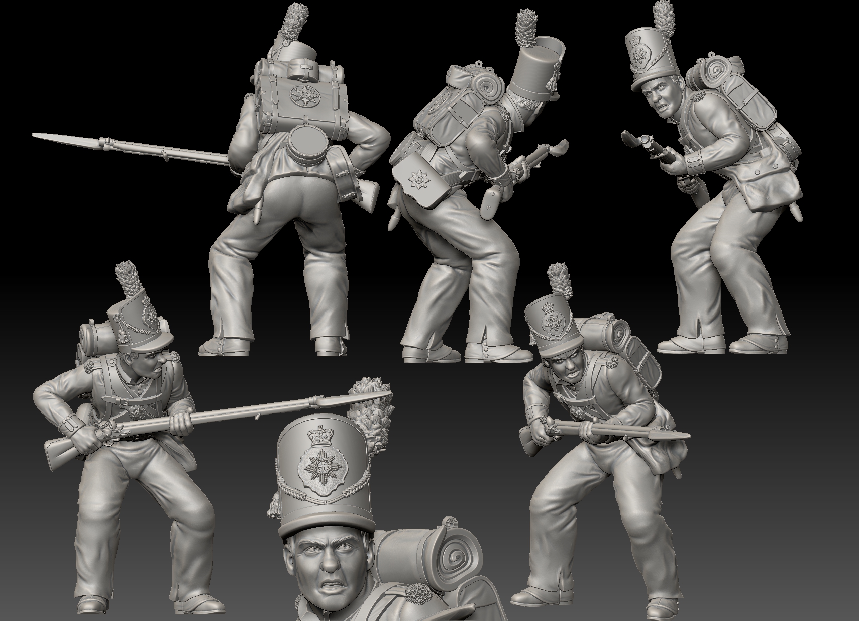 Coldstream Guards 1815 - Crouching still standing –