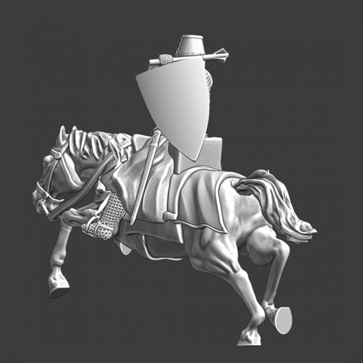 Medieval knight swing his mace - NCM –