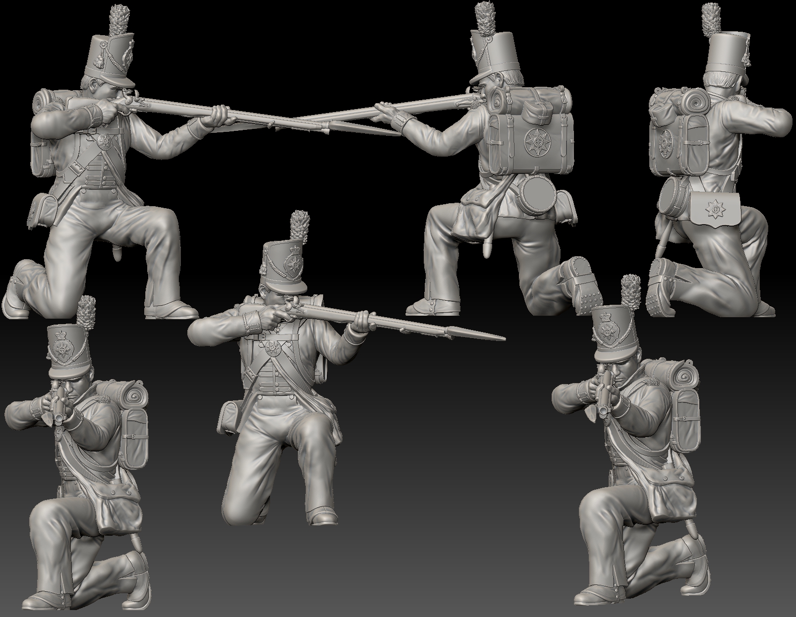 Coldstream Guards 1815 - Kneeling aiming down –