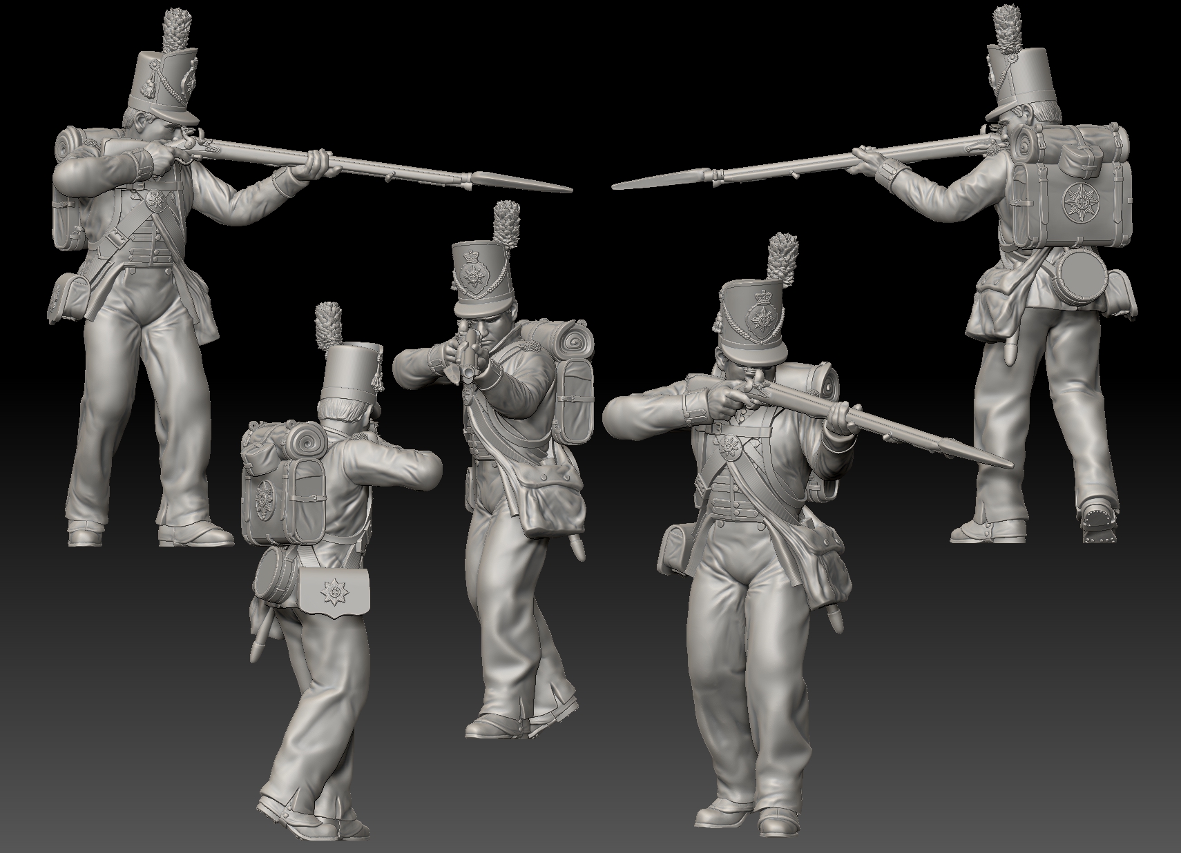 Coldstream Guards 1815 - Walking aiming –