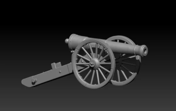 24 Lb Siege Gun On Field Carriage • Speira Miniatures