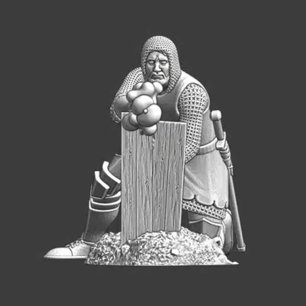 Medieval Handgunner Firing His Weapon - NCM • Speira Miniatures
