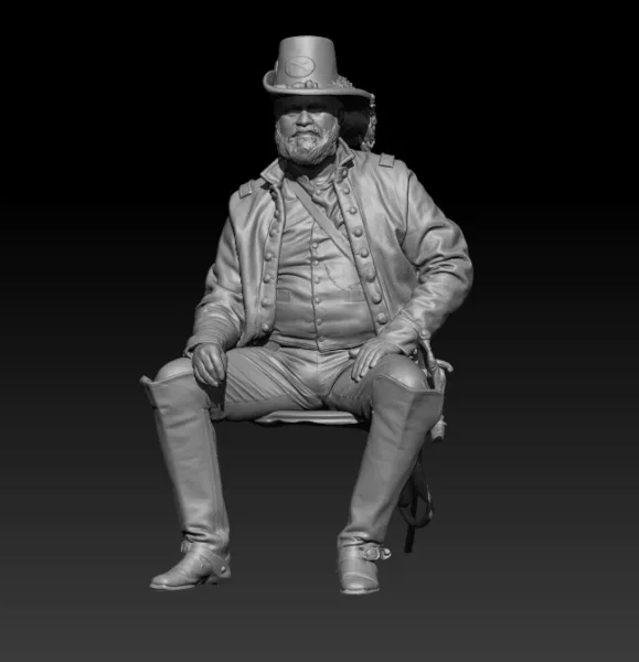 Union Officer Sitting, Hardee Hat • Speira Miniatures