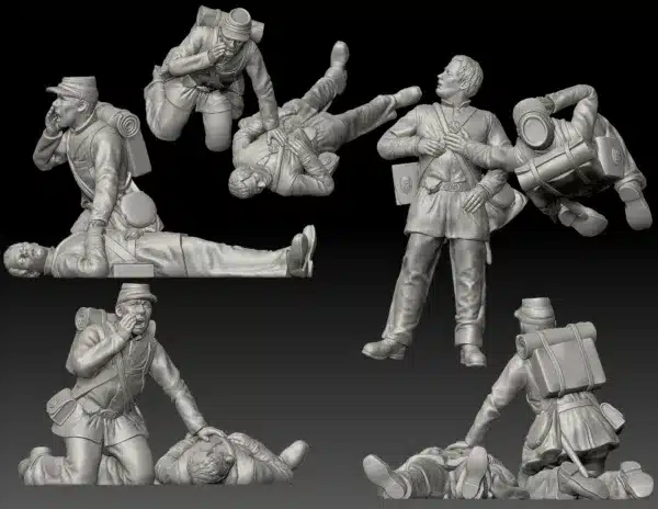 Union Soldier Shouting For Help For Fallen Friend • Speira Miniatures