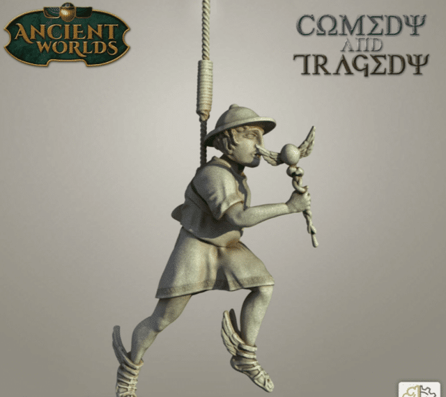 Greek Actor Playing Hermes Suspended On Rope • Speira Miniatures