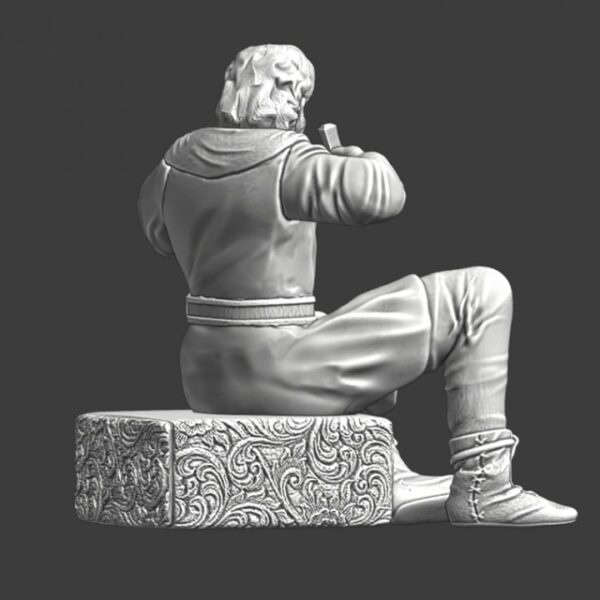 Medieval Squire Preparing His Lords Sword • Speira Miniatures