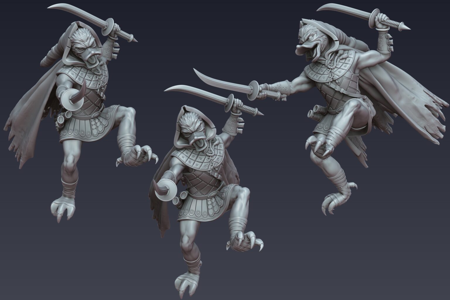 Assassin Duck, jumping from height – Speira Miniatures