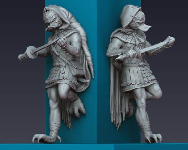 Assassin Duck, Leaning Against A Wall • Speira Miniatures