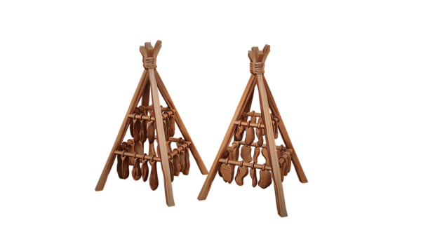 Native American 2x Meat and Fish drying racks – Speira Miniatures