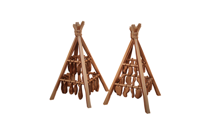Native American 2x Meat and Fish drying racks – Speira Miniatures