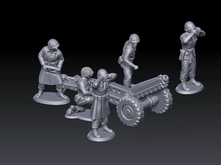 WW2 US M116 Howitzer, Winter • Speira Miniatures