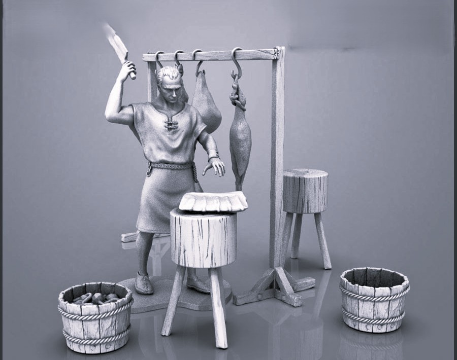 Roman merchant butcher – Speira Miniatures